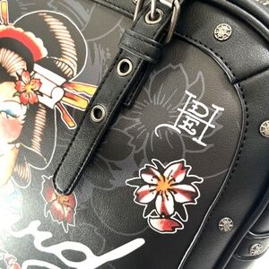 Ed Hardy | Bags | Ed Hardy Japanese Geisha Tattoo Art Studded Tote ...